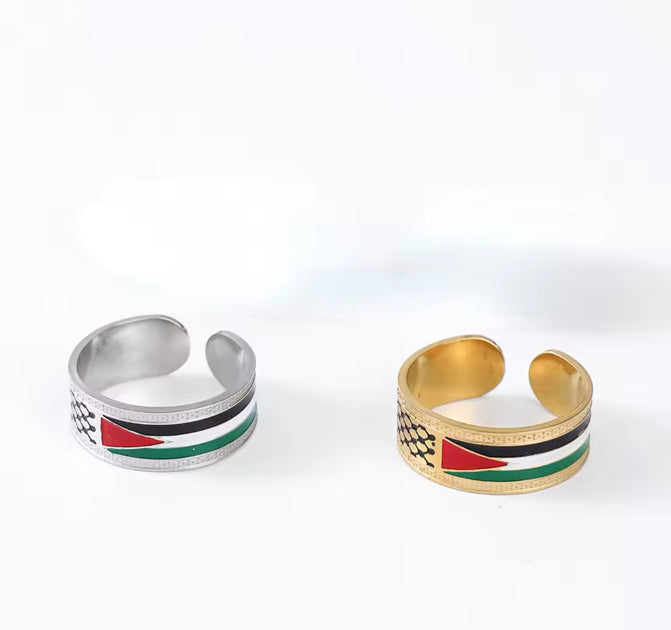 Palestine Flag Ring – Arabian Jewelry
